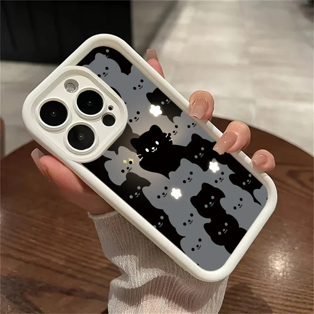 Cute Cartoon Cat Silicone Phone Case. – Shop Meow Market Store