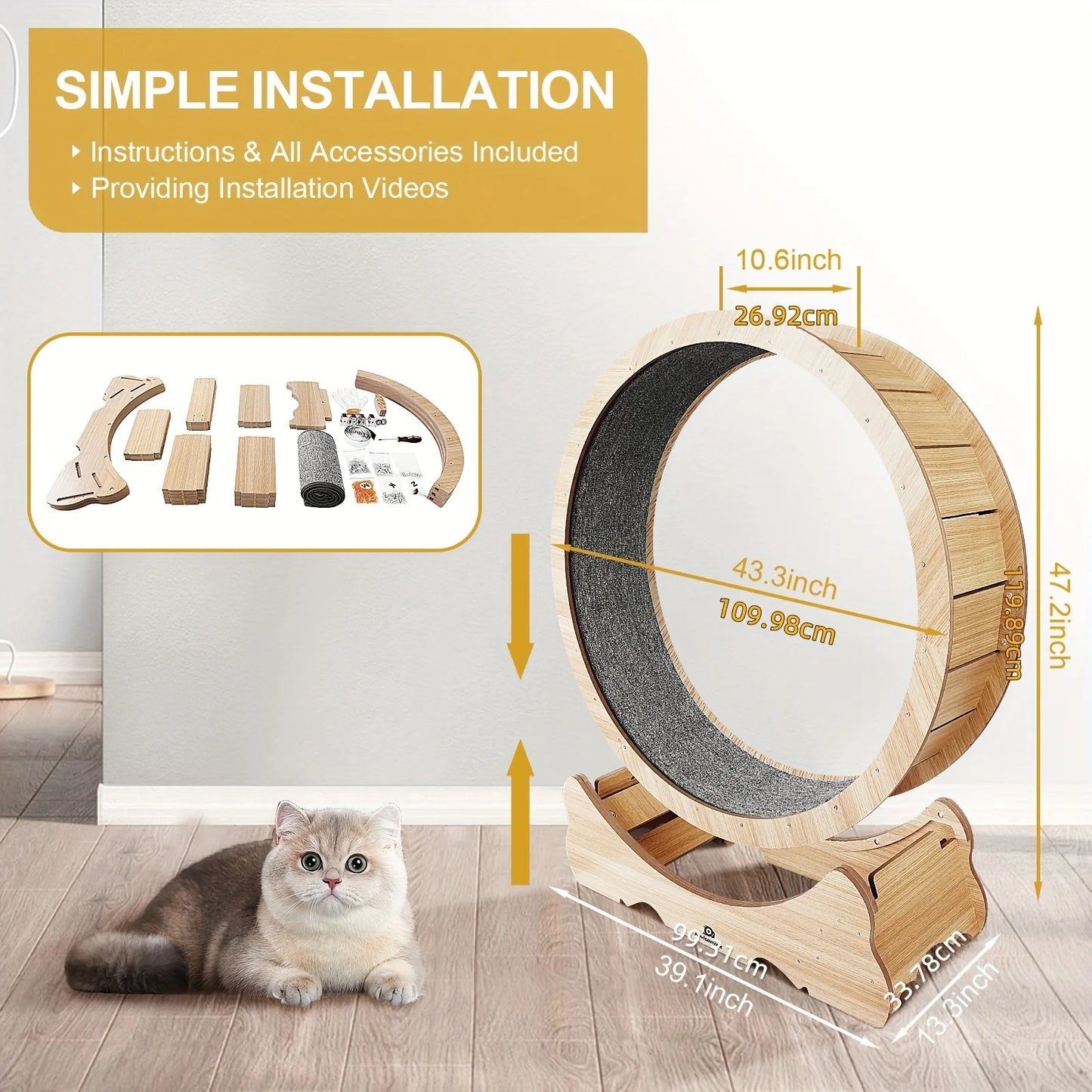 Large Cat Exercise Wheel. – Shop Meow Market Store