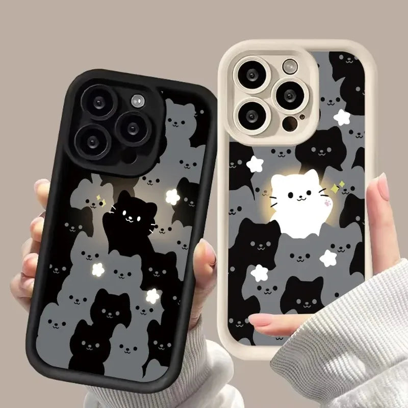 Cute Cartoon Cat Silicone Phone Case. – Shop Meow Market Store